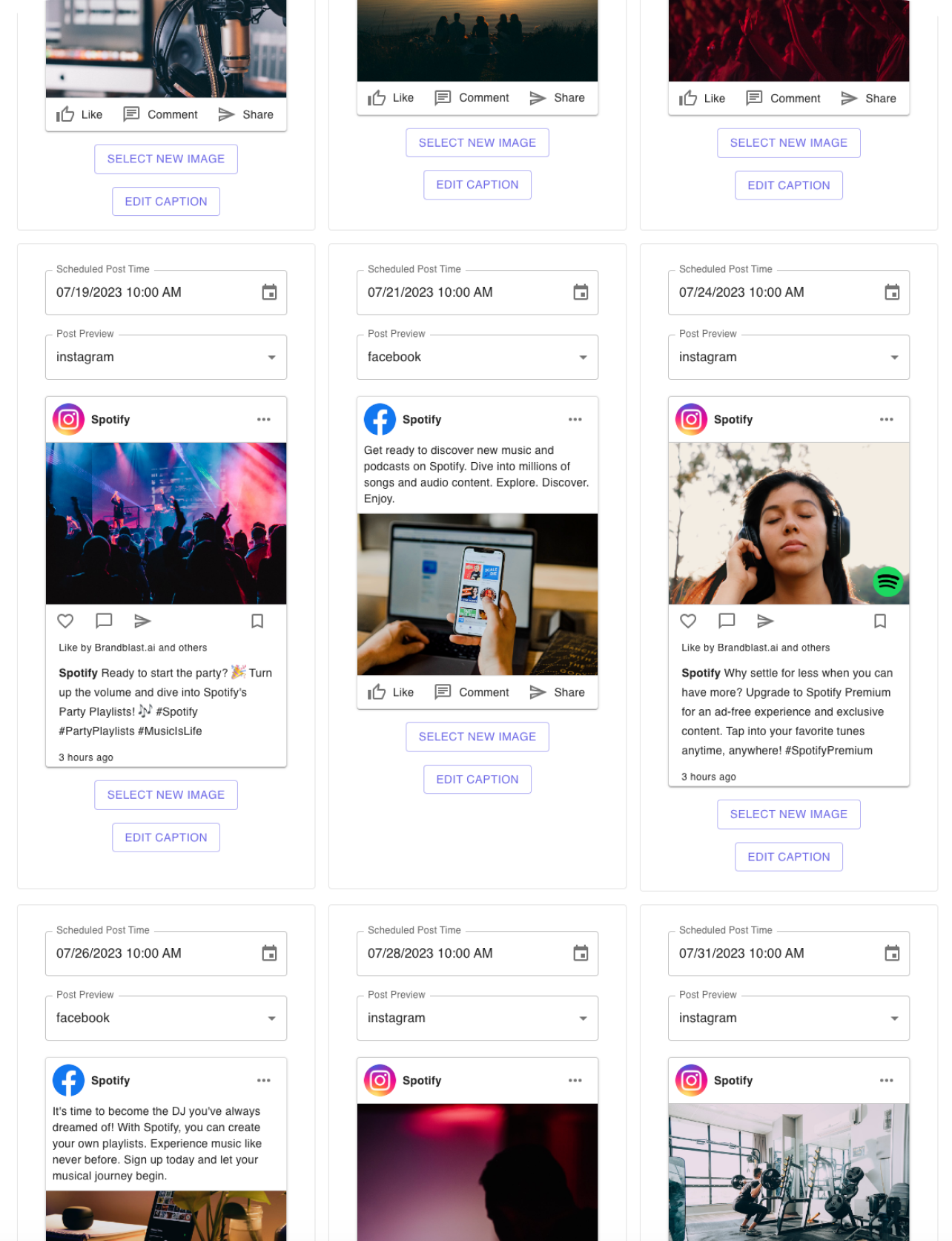 Brandblast | Automate your Social Media with AI
